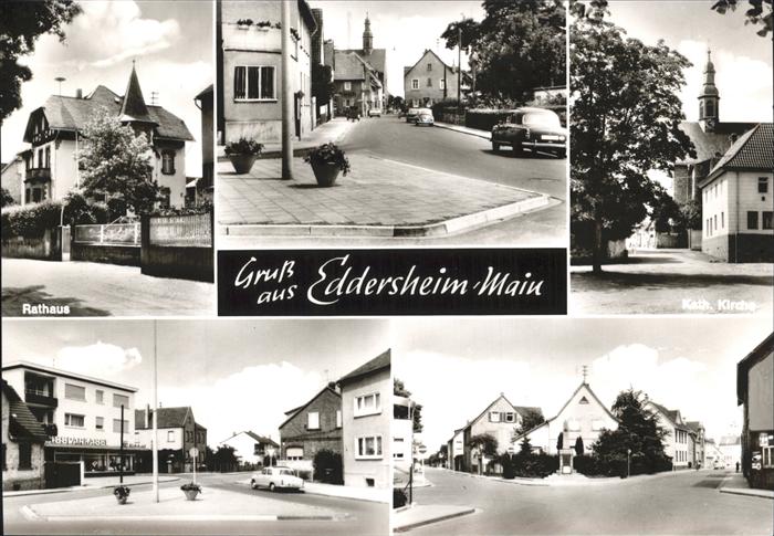 Eddersheim Rathaus Kath. Kirche Kat. Hattersheim am Main Nr. pw12882 ...
