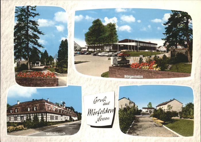 Moerfelden Moenchbruch Buergerhaus Kat. Moerfelden Walldorf Nr. pw14808 ...