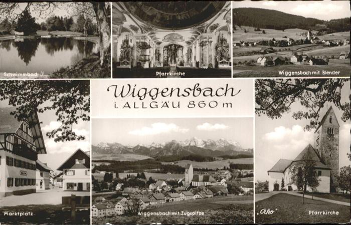 Wiggensbach Kirche Marktplatz /.. | Ansichtskarten günstig