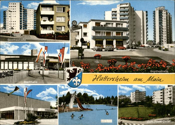 Hattersheim Main Goethestrasse Freibad Stadthalle Kat. Hattersheim am ...