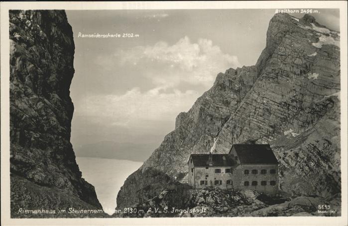 Saalfelden Steinernes Meer Riemannhaus Steinerne Meer Ramseiderscharte ...