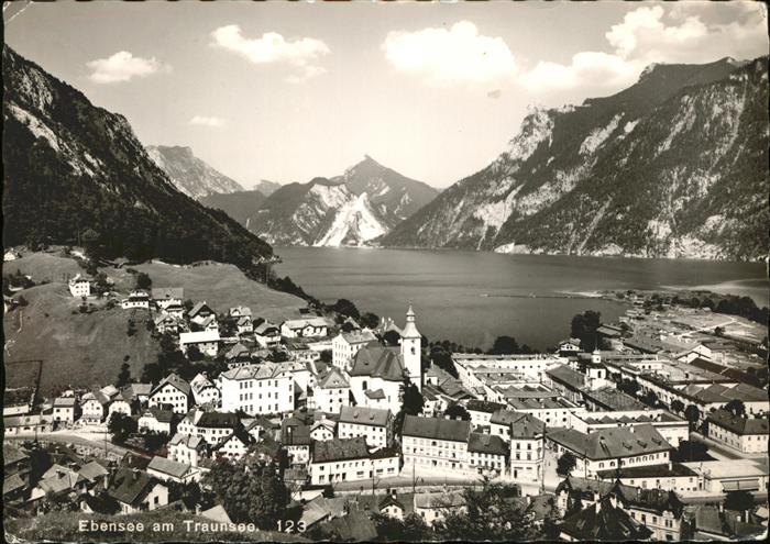 kk12623 Ebensee Oberoesterreich Ortsansicht am Traunsee Kategorie ...