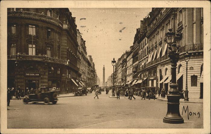 Paris la rue de la Paix Kat. Paris | Ansichtskarten günstig