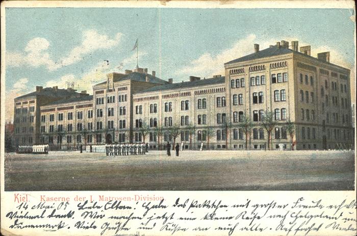 Kiel Kaserne 1. Matrosen Division Kat. Kiel Nr. kk27120 - oldthing ...