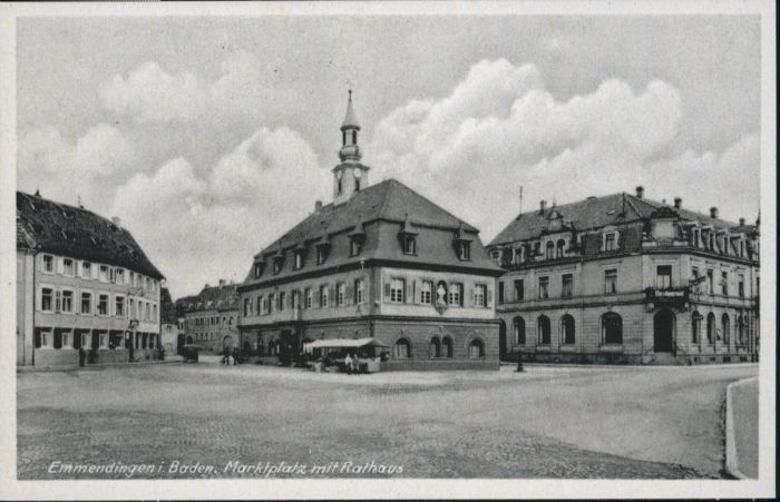 Emmendingen Marktplatz Rathaus * Nr. wu78249 - oldthing Ansichtskarten ...