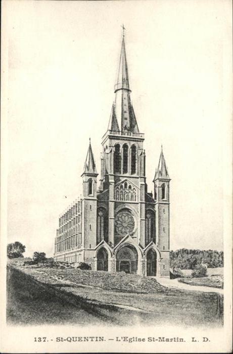 Saint-Quentin Eglise St. Martin * Nr. wb05844 - oldthing Ansichtskarten ...