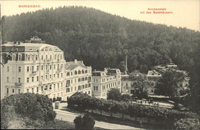 Marienbad Tschechien Kirchenplatz.. | Ansichtskarten günstig