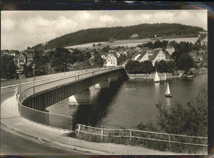Saalburg Saale Stausee Bleiloch Saaletalsperre Bruecke Kat. Saalburg ...