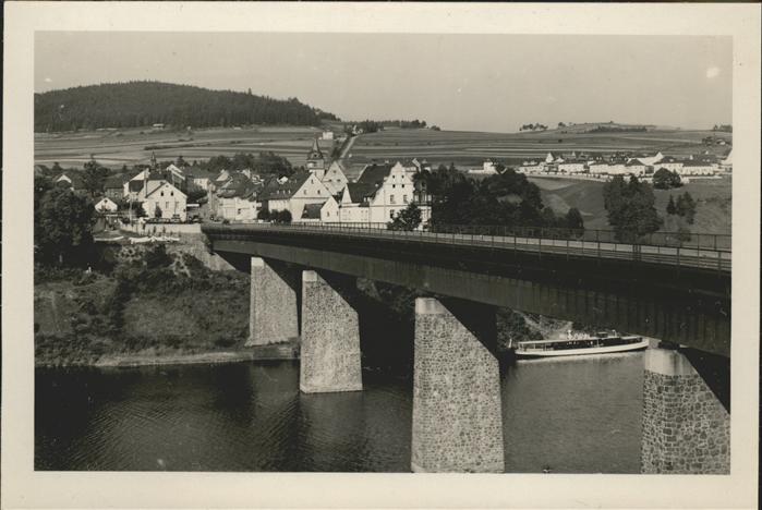 Saalburg Saale Bleiloch Saaletalsperre Bruecke Stausee Kat. Saalburg ...