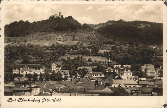 Bad Blankenburg Panorama mit Burg Kat. Bad Blankenburg Nr. dd38414 ...