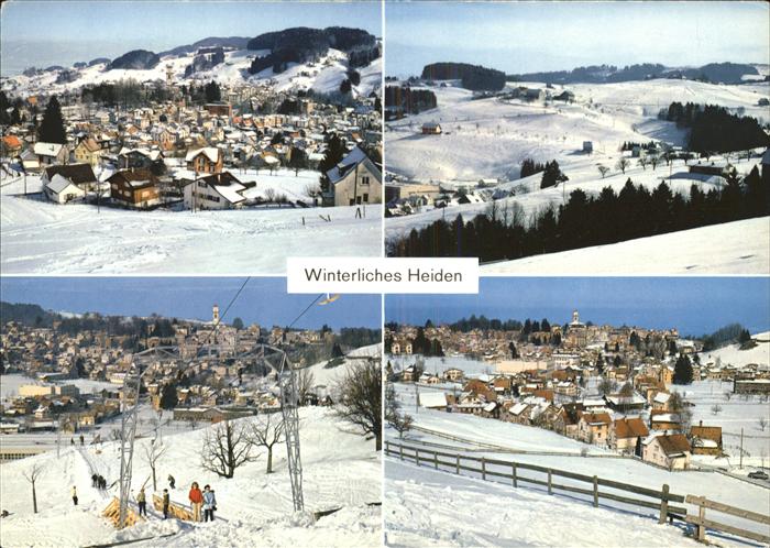 Heiden AR Winter Bischofsberg Skilift / Heiden /Bz. Vorderland Nr ...
