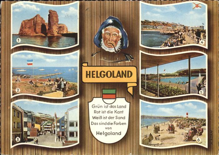 Helgoland Nordspitze Lange Anna Reede Lung Wai Landungsbruecke ...
