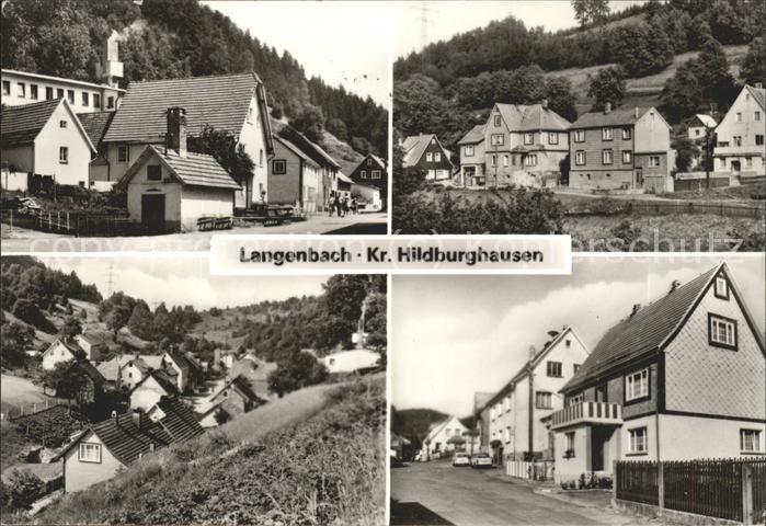 Langenbach Thueringen Teilansichten Kat. Schleusegrund Nr. dg14434 ...
