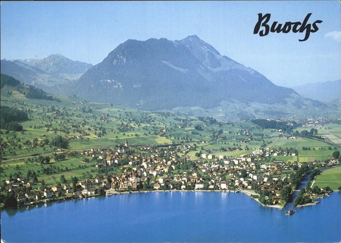 Buochs am Vierwaldstaettersee Fliegeraufnahme Kat. Buochs Nr. kk60662 ...