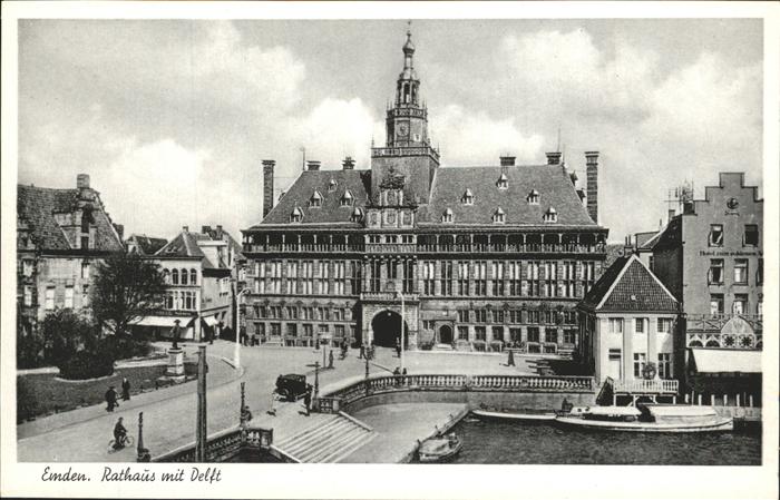 Emden Ostfriesland Rathaus mit Delft / Emden /Emden Stadtkreis Nr ...