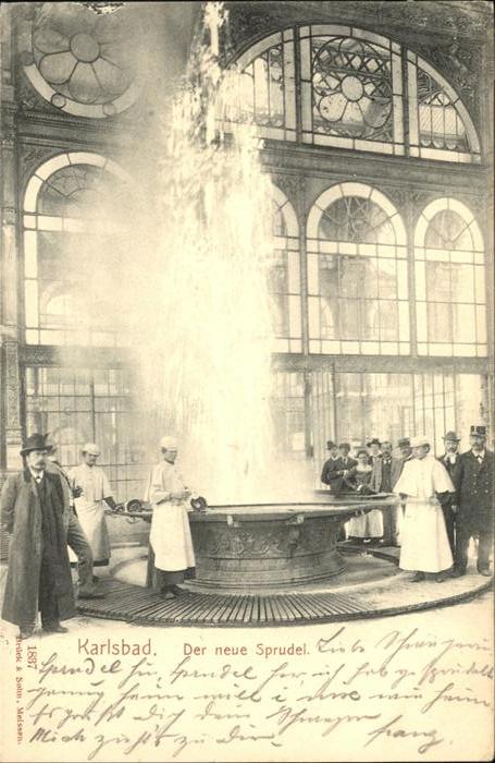 Karlsbad Eger Boehmen Der neue Sprudel Kat... | oldhting.at