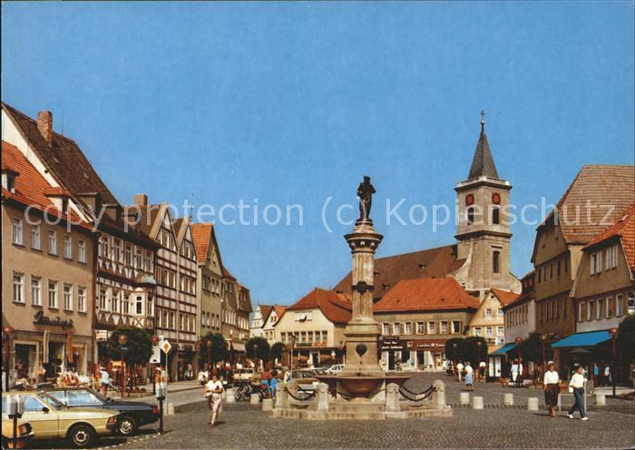 Bad Neustadt Marktplatz Brunnen Kirche Kat. Bad Neustadt a.d.Saale Nr ...