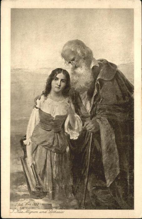 Goethe Mignon Lothario Kuenstler J. Kiss Nr. wq97817 - oldthing ...