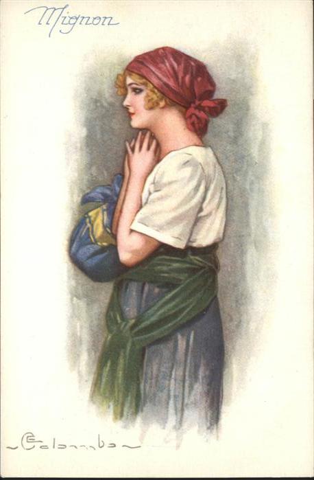 AK / Ansichtskarte Mignon Gedicht Goethe Litho Kat. Goethe Nr. df43682 ...