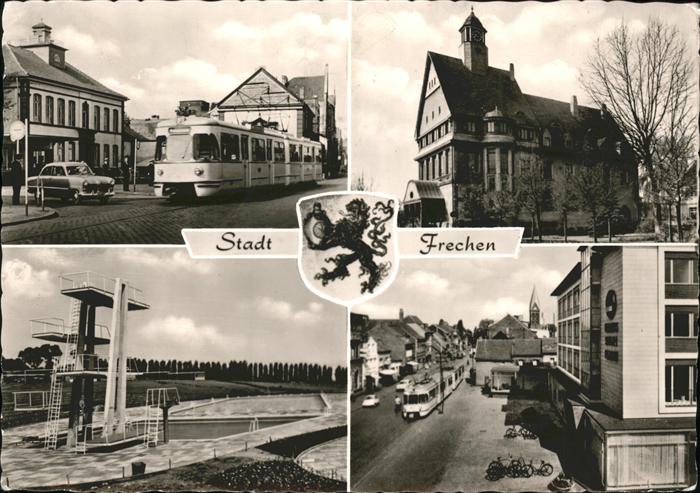 Frechen Hauptstrasse Strassenbahn Rathaus Schwimmstadion Wappen Kat ...