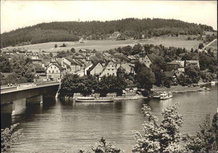 Saalburg Saale Bleiloch Saaletalsperre Bruecke Stausee Kat. Saalburg ...