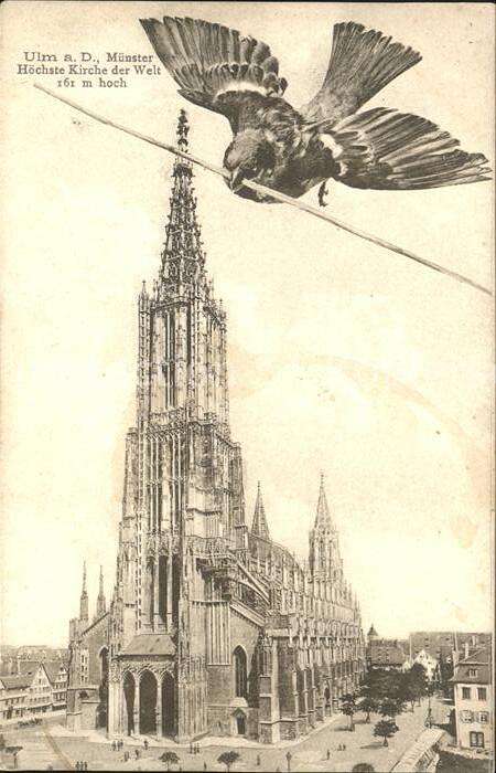 Ulm Donau Ulmer Spatz Kat. Ulm Nr. hf08097 - oldthing: Ansichtskarten ...