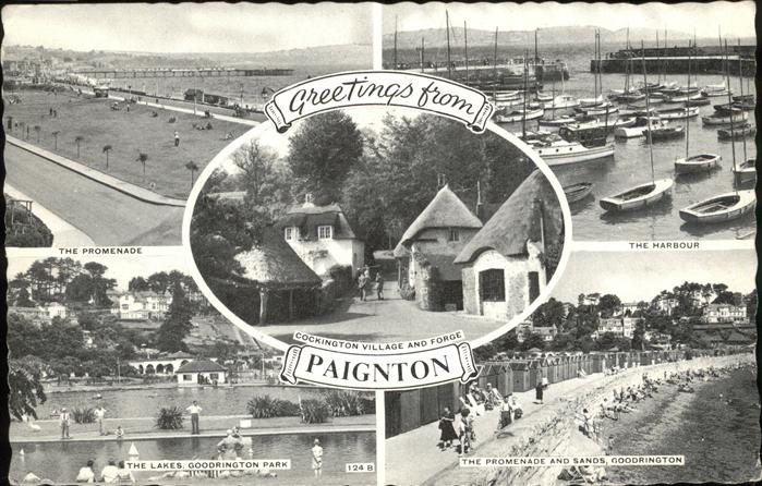 Paignton Promenade Sands Goodrington Harbour Kat. United Kingdom Nr ...