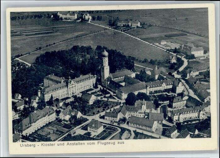 Ursberg Kloster und Anstalten Fliegeraufnahme Kat. Ursberg Nr. kg36503 ...