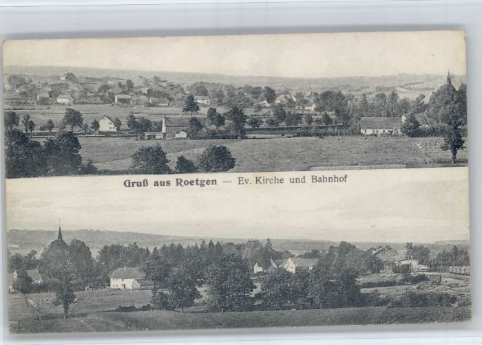 Roetgen Roetgen Kirche Bahnhof * / Roetgen /Aachen LKR Nr. cx28636 ...