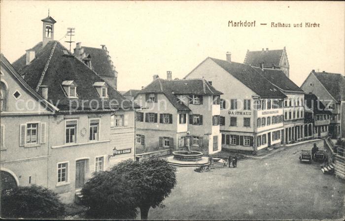 Markdorf Baden Rathaus Kirche / Markdorf... | oldhting.de