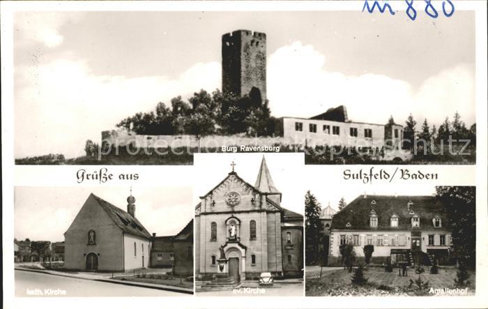 Sulzfeld Baden Burg Ravensburg Kirche Amalienhof / Sulzfeld /Karlsruhe ...