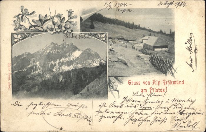 Pilatus Pilatus Alp Fraekmuend x /.. | Ansichtskarten günstig