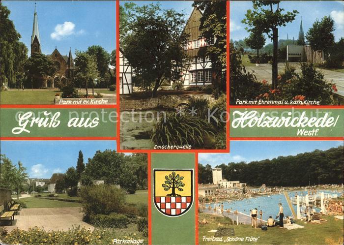 Holzwickede Wappen Freibad Schoene Floete Kath. Kirche Park Kat ...