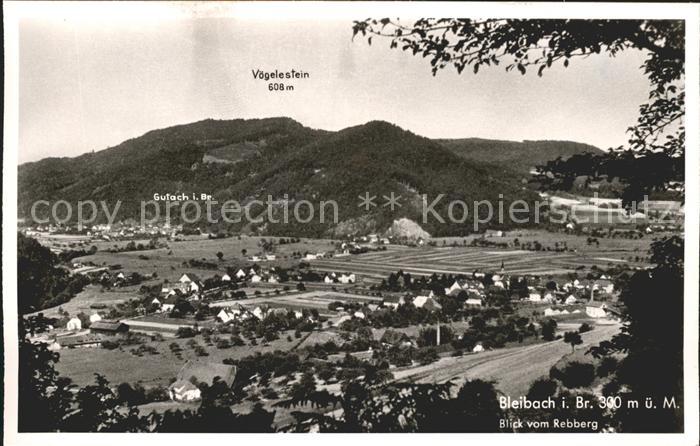 Bleibach Panorama Blick vom Koberg Kat. Gutach im Breisgau Nr. wx81588 ...