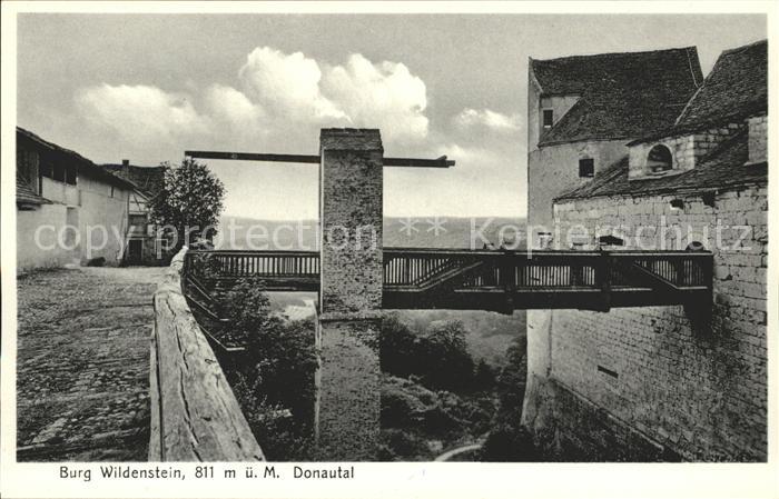 Beuron Donautal Burg Wildenstein Zugbruecke / Beuron /Sigmaringen LKR ...