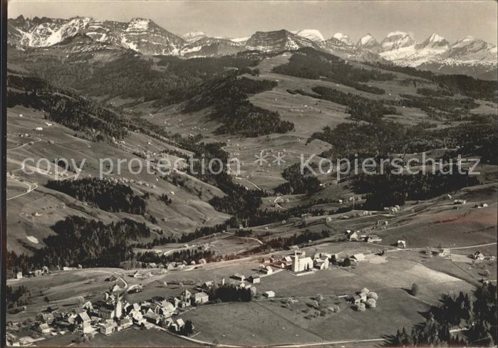 Hemberg SG Panorama mit Churfirsten Fliegeraufnahme / Hemberg /Bz ...