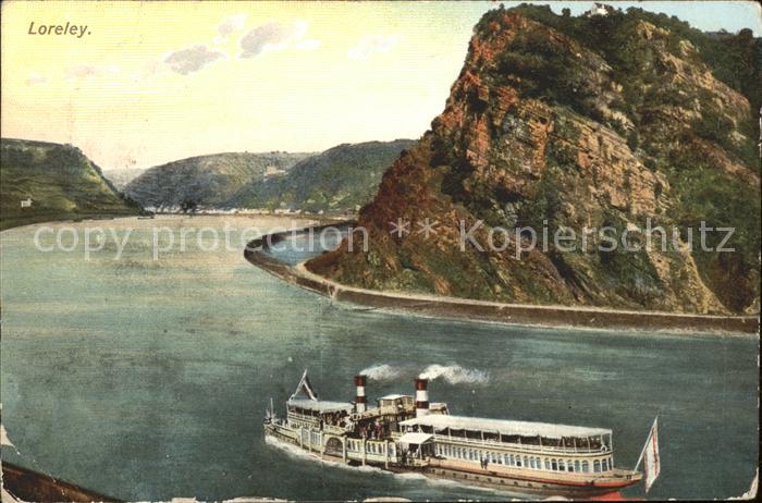 Lorelei Loreley Felsen Rhein Sage Kat. Sankt Goarshausen Nr. sa51075 ...