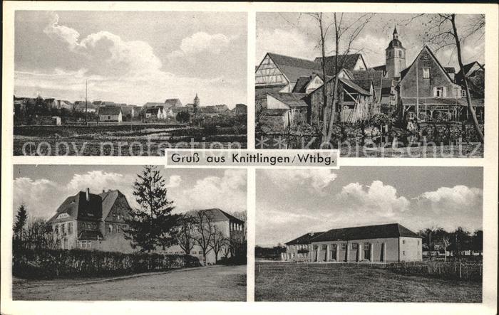 ALTE POSTKARTE GRUSS AUS KNITTLINGEN ENZKREIS GASTHAUS ZUR KANNE U ...