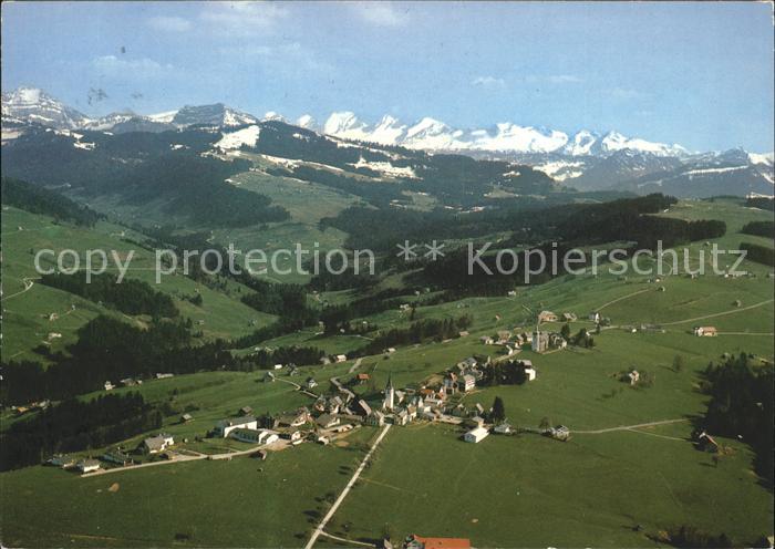 Hemberg SG Fliegeraufnahme Blick gegen die Churfirsten / Hemberg /Bz ...