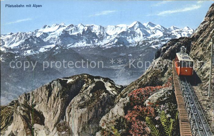 Pilatus Bergbahn Alpen Kat. Pilatus | Ansichtskarten günstig