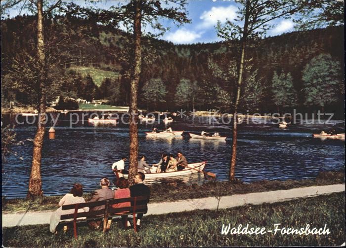 AK / Ansichtskarte Fornsbach Cafe Restaurant Waldsee Terrasse Kat ...