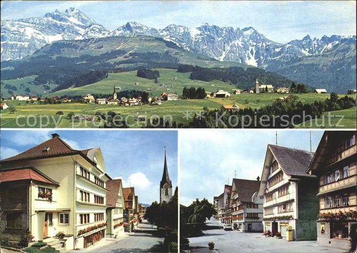 Hemberg SG Panorama mit Saentis Strassenpartien / Hemberg /Bz ...