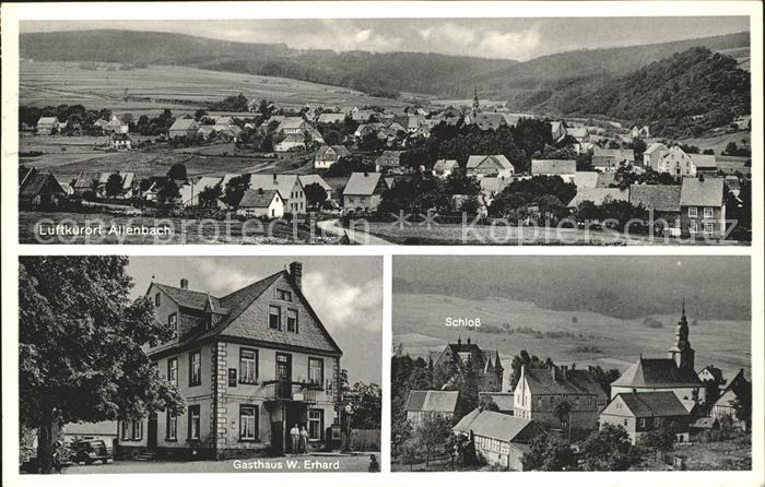 AK / Ansichtskarte Allenbach Hunsrueck Hotel Steuer Weiher Jagdschloss ...