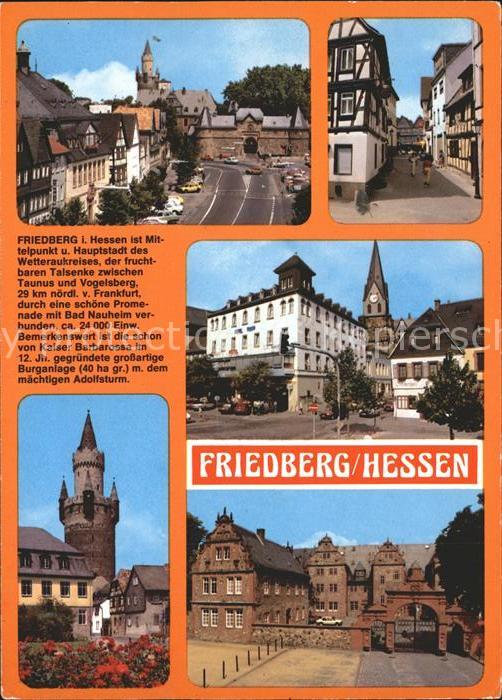 Friedberg Hessen Schloss Kaiserstrasse Liebfrauenkirche Adolfsturm ...
