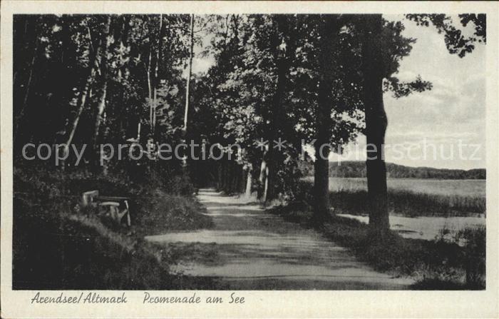 Arendsee Altmark Promenade am See Kat. Arendsee | oldhting.de