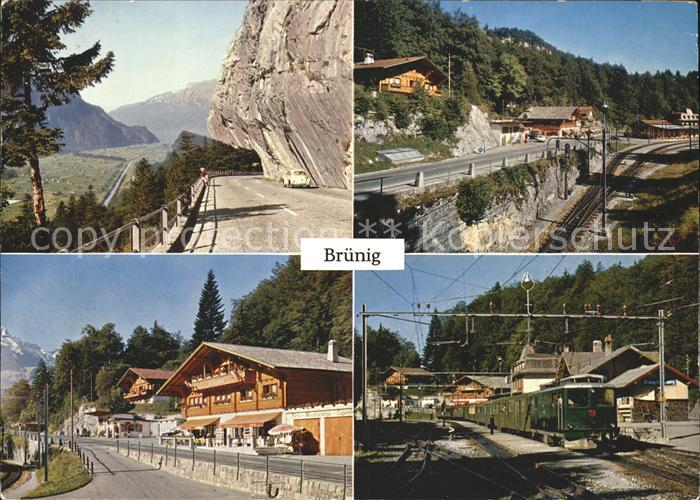 Bruenig BE Ortspartie Bahnhof Eisenbahn Kat. Bruenig Nr. sv50709 ...