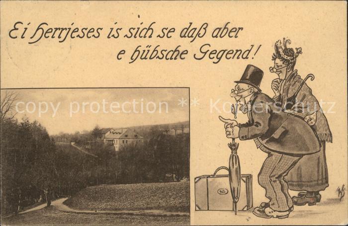 Pillnitz Gasthof zu Meix Karikatur.. | Ansichtskarten günstig