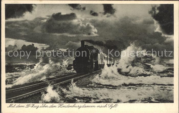 Insel Sylt Mit dem D Zug ueber den Hindenburgdamm nach Sylt Kat ...