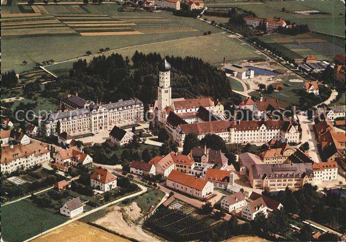 Ursberg Kloster und Anstalten Fliegeraufnahme Kat. Ursberg Nr. kg36503 ...