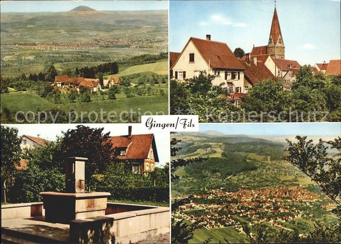 AK / Ansichtskarte Gingen Fils Fliegeraufnahme Kat. Gingen an der Fils ...